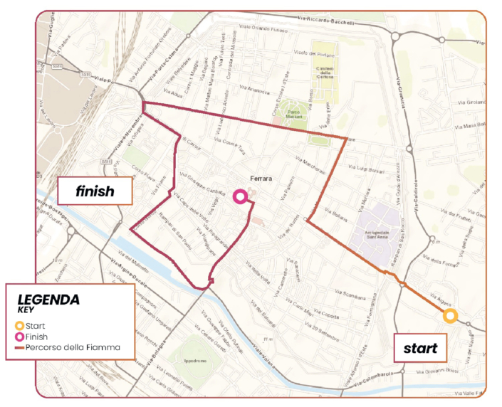 DEFINITI PERCORSO E PROGRAMMA DEL PASSAGGIO A FERRARA DELLA FIACCOLA ...